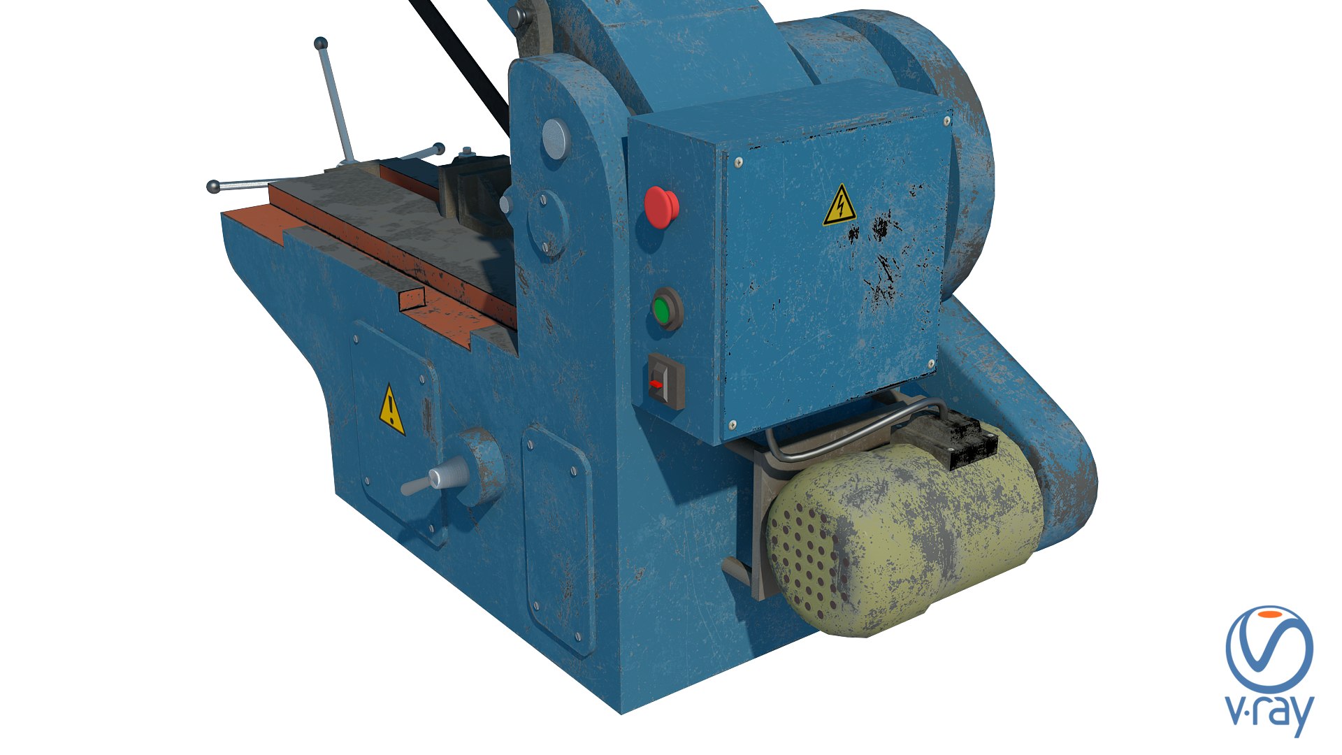 Metal Cutting Machine 3D Model - TurboSquid 1825439