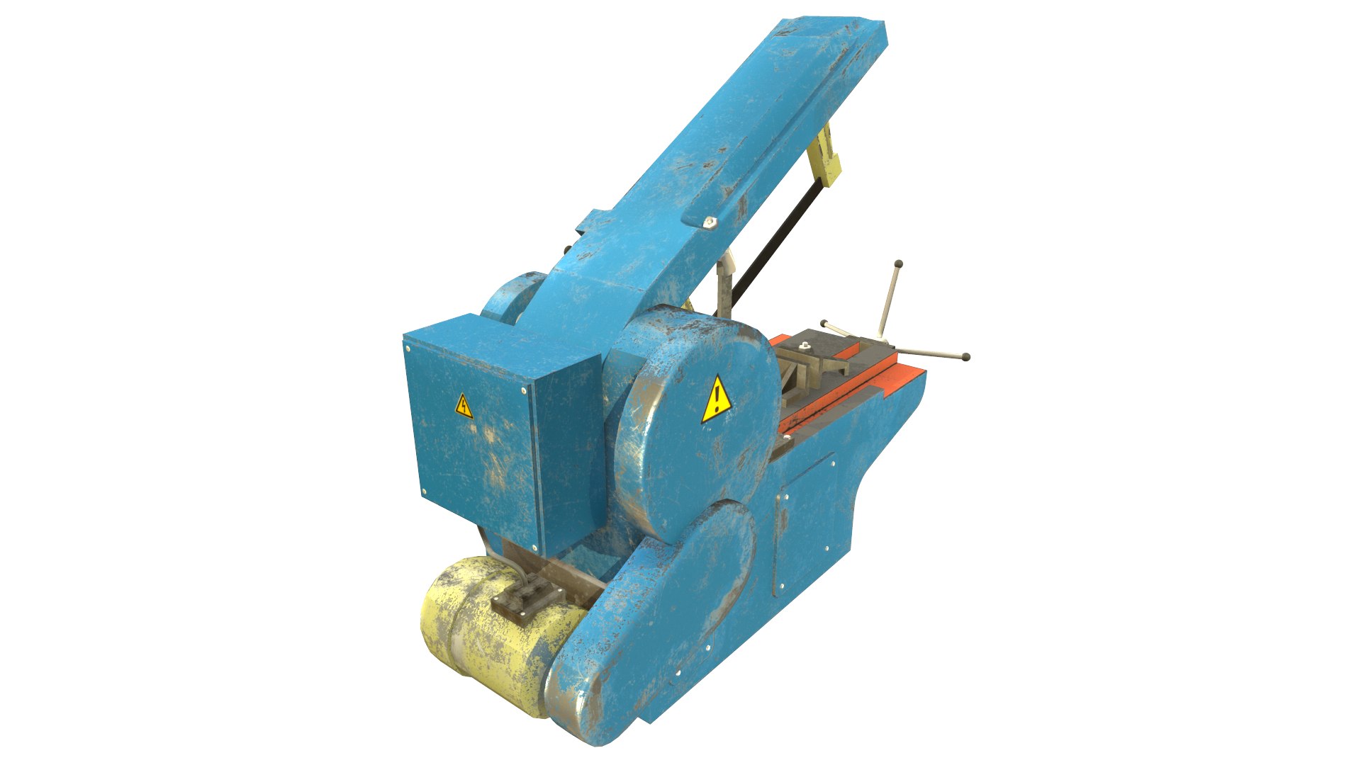 Metal Cutting Machine 3D Model - TurboSquid 1825439