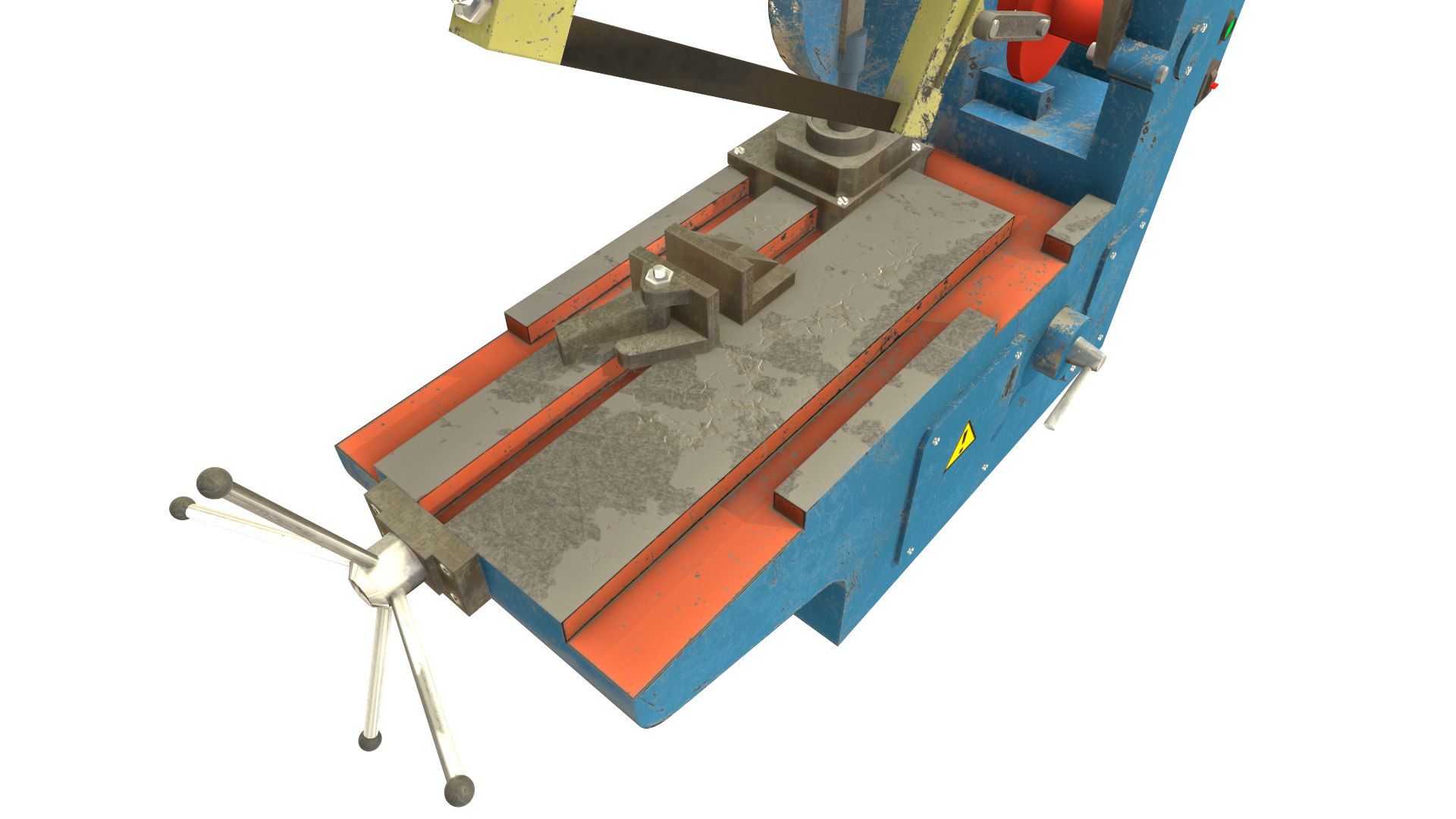 Metal Cutting Machine 3D Model - TurboSquid 1825439