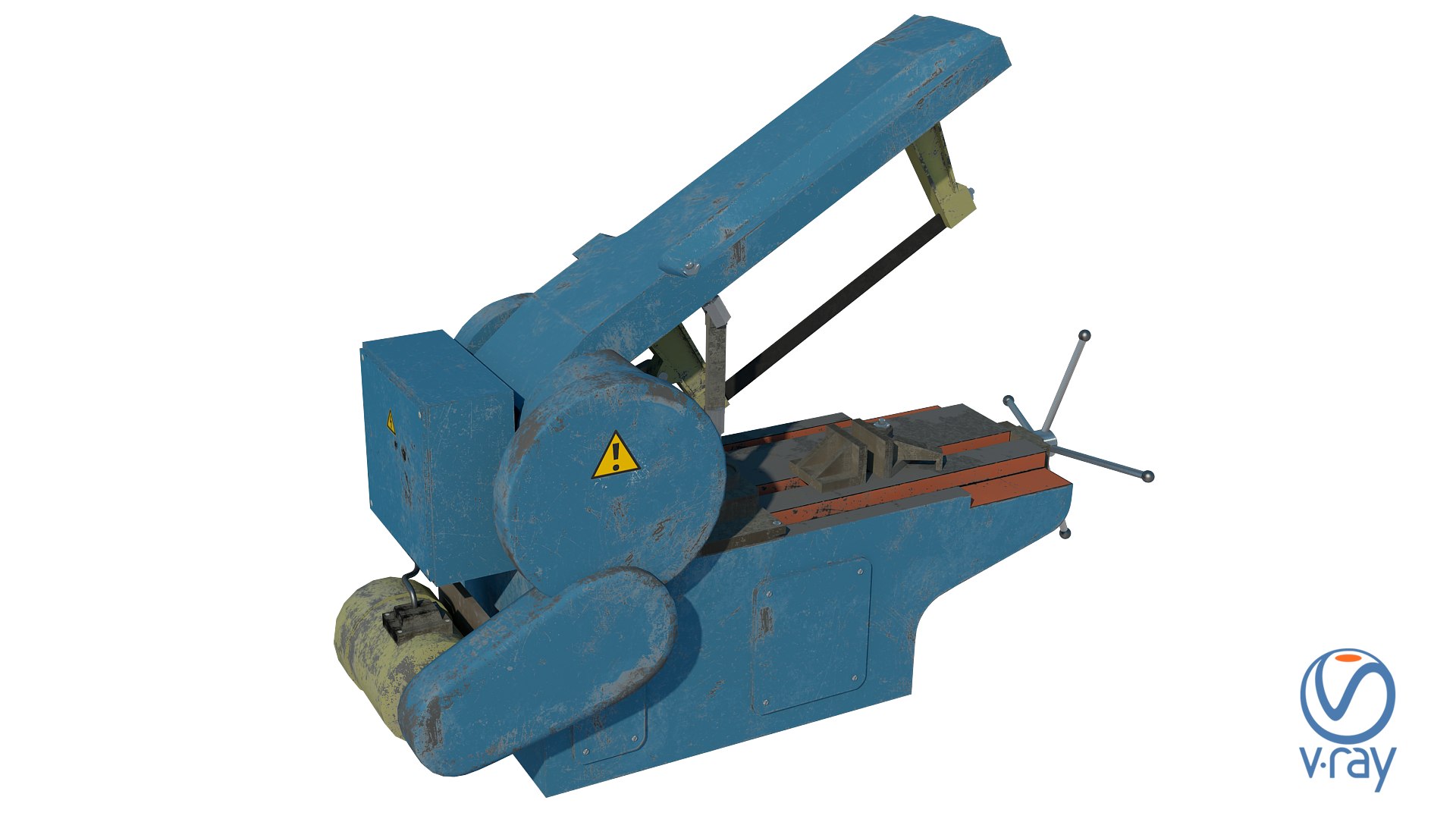 Metal Cutting Machine 3D Model - TurboSquid 1825439
