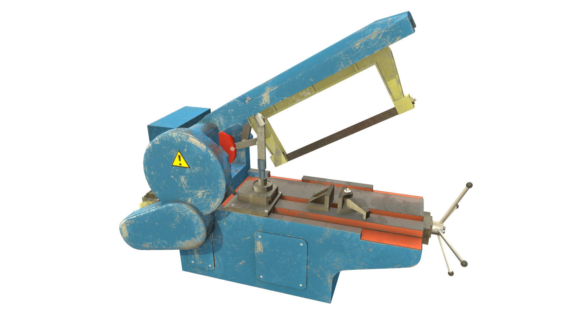 Metal Cutting Machine 3D Model - TurboSquid 1825439