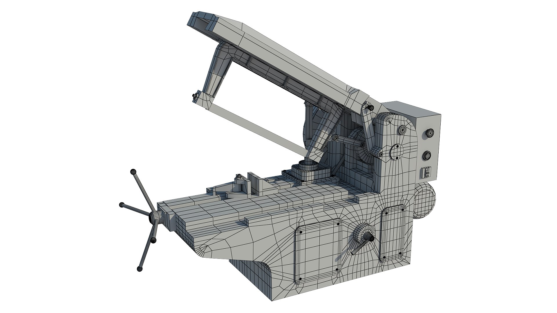 Metal Cutting Machine 3D Model - TurboSquid 1825439