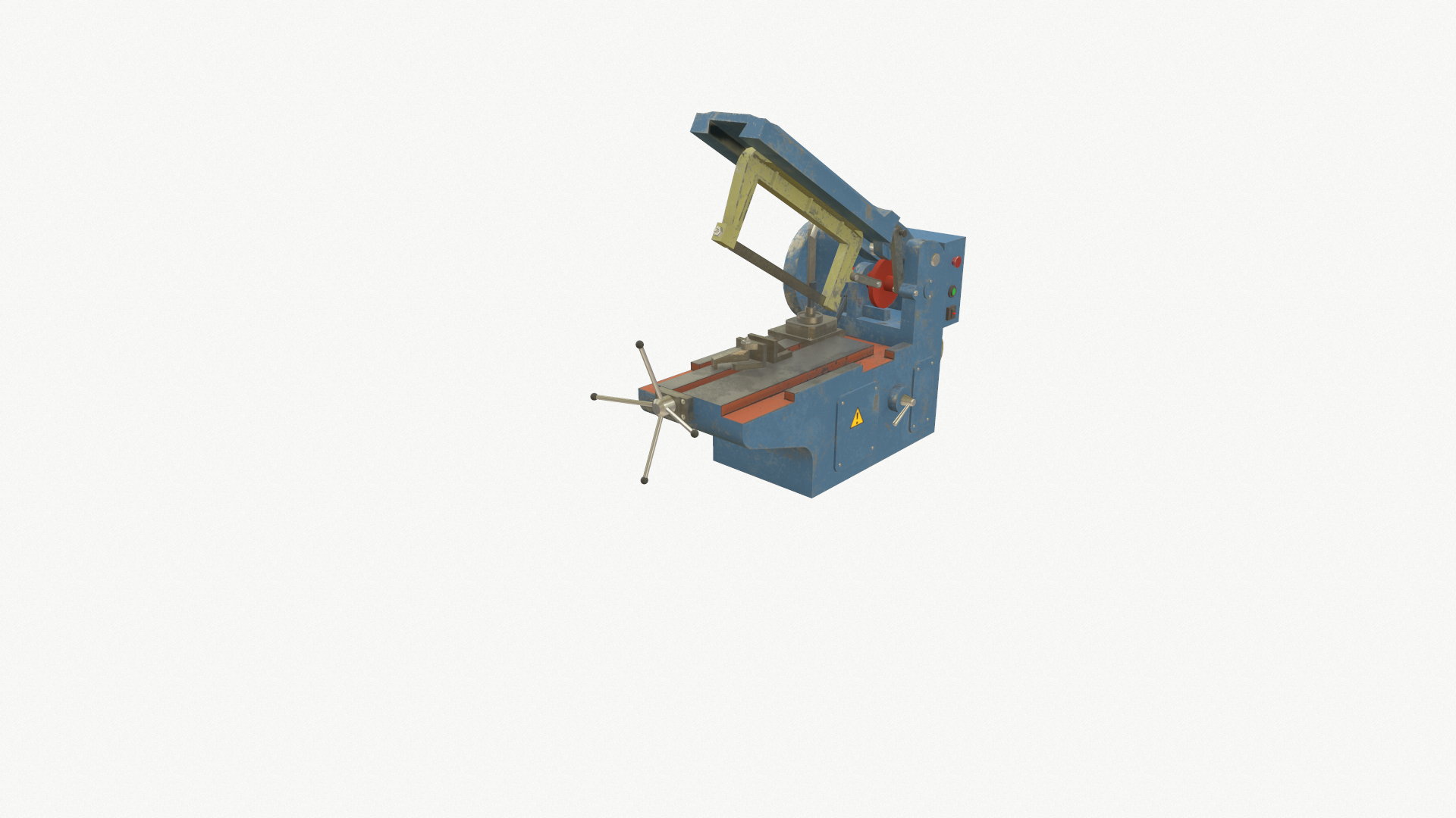Metal Cutting Machine 3D Model - TurboSquid 1825439
