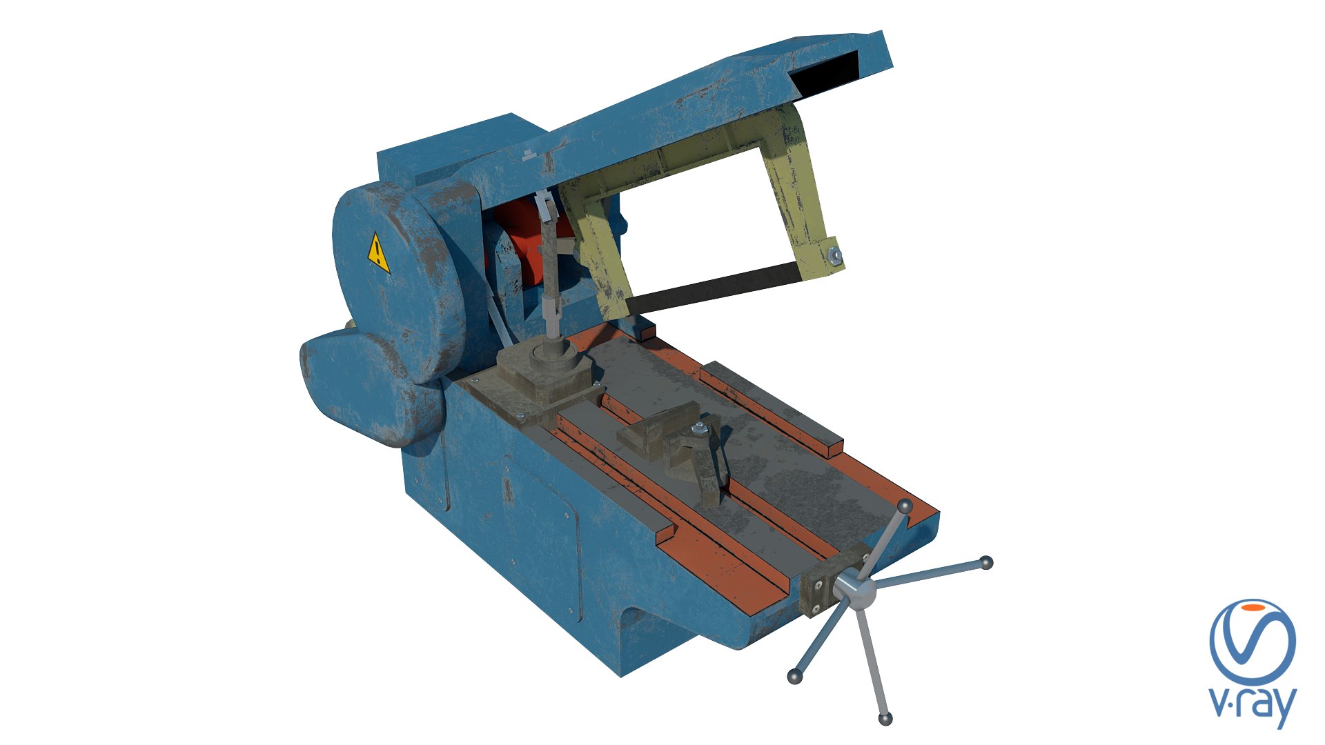 Metal Cutting Machine 3D Model - TurboSquid 1825439