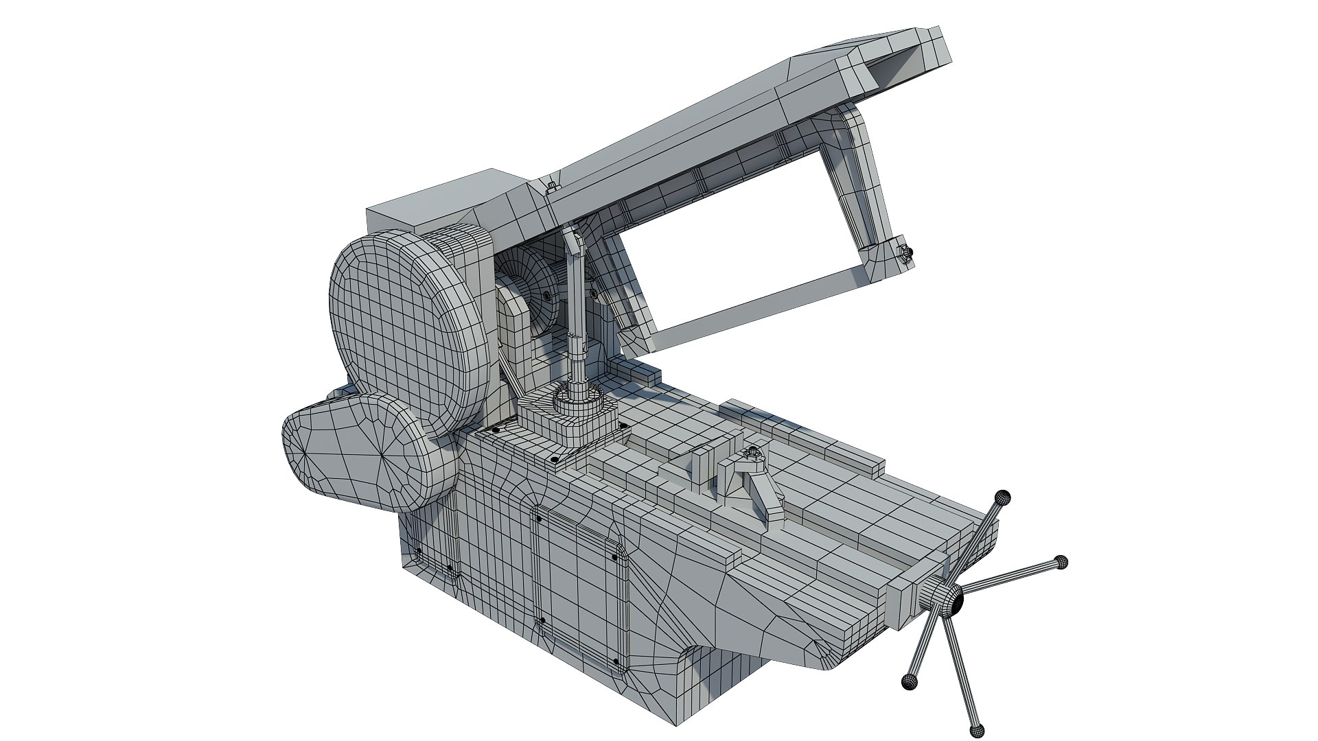 Metal Cutting Machine 3D Model - TurboSquid 1825439