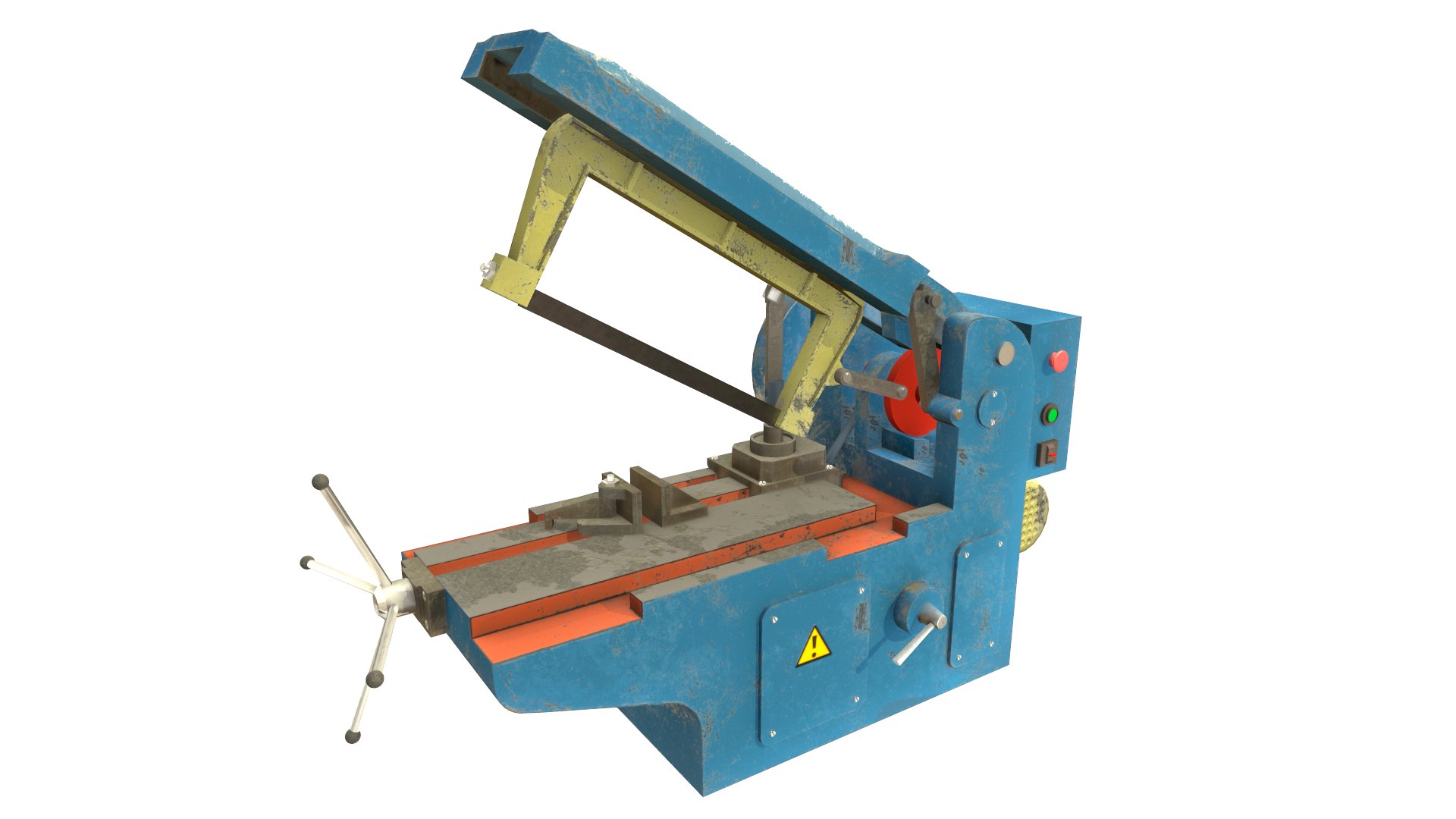 Metal Cutting Machine 3D Model - TurboSquid 1825439