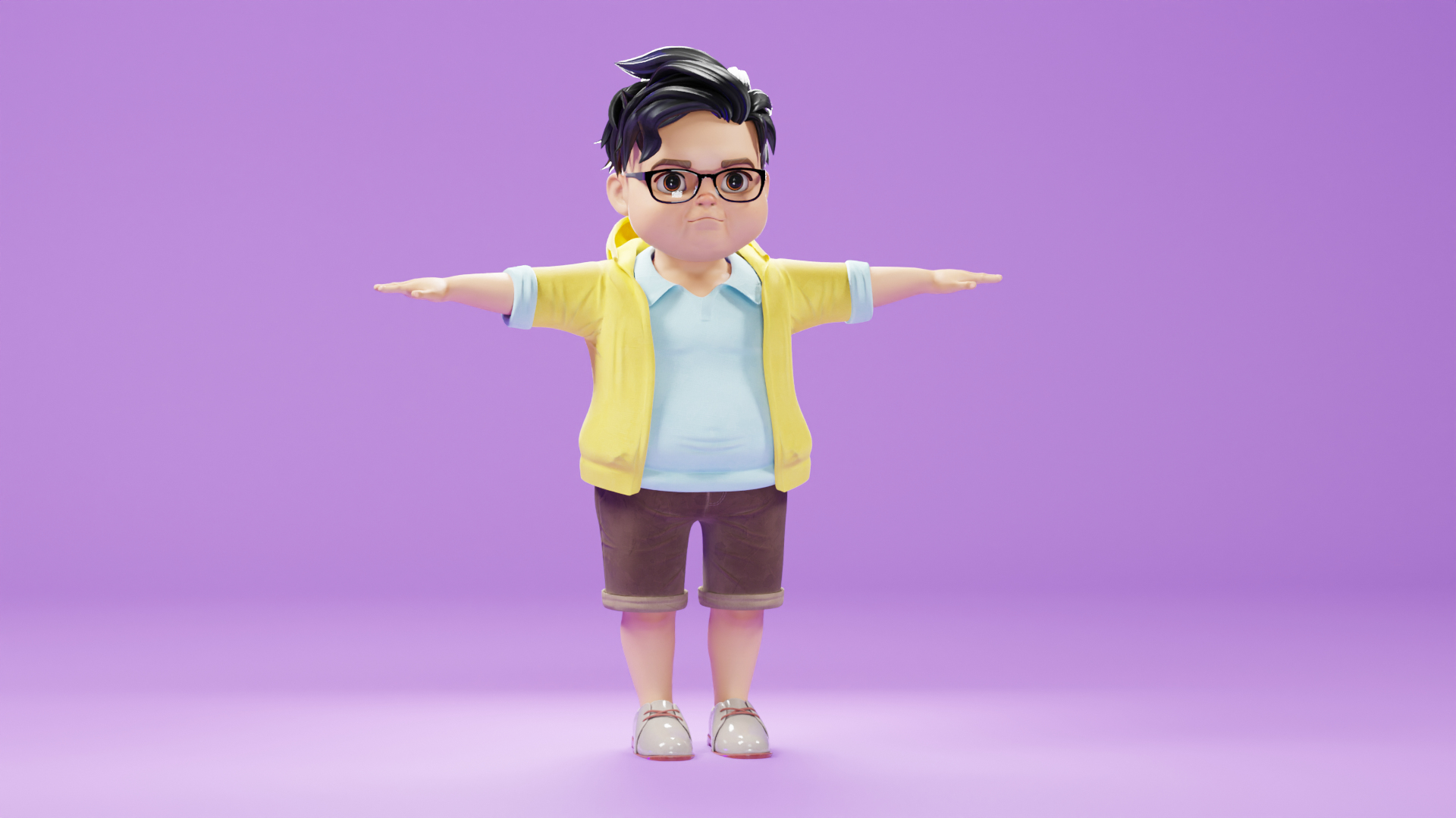 3D Fat Boy Cartoon Character Blend - TurboSquid 2262702