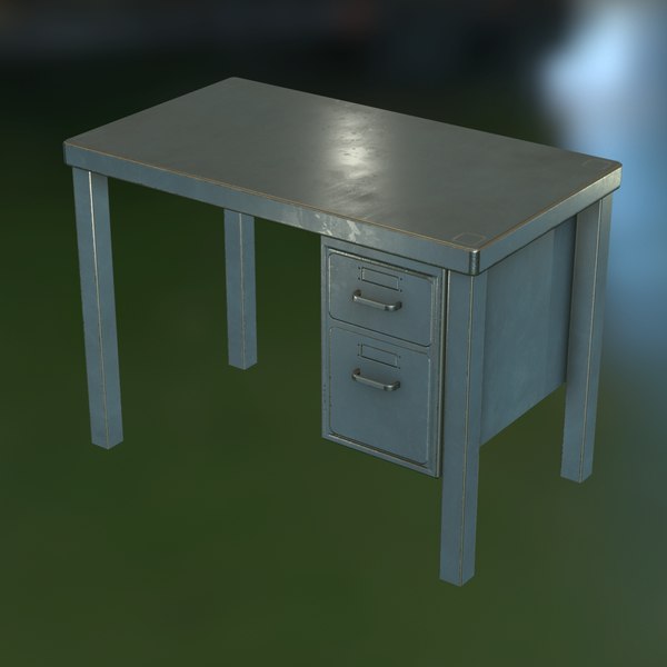 max french metal desk