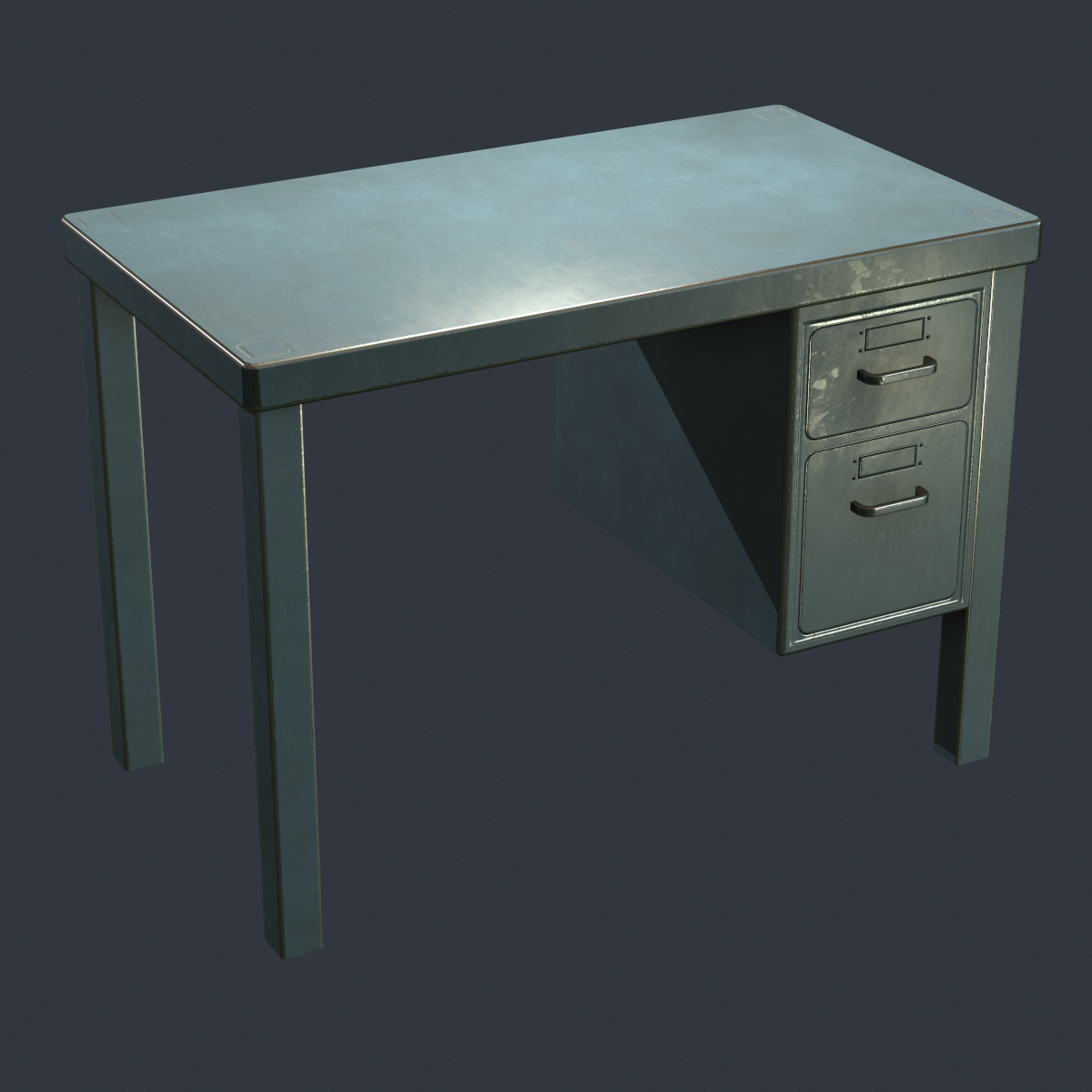max french metal desk