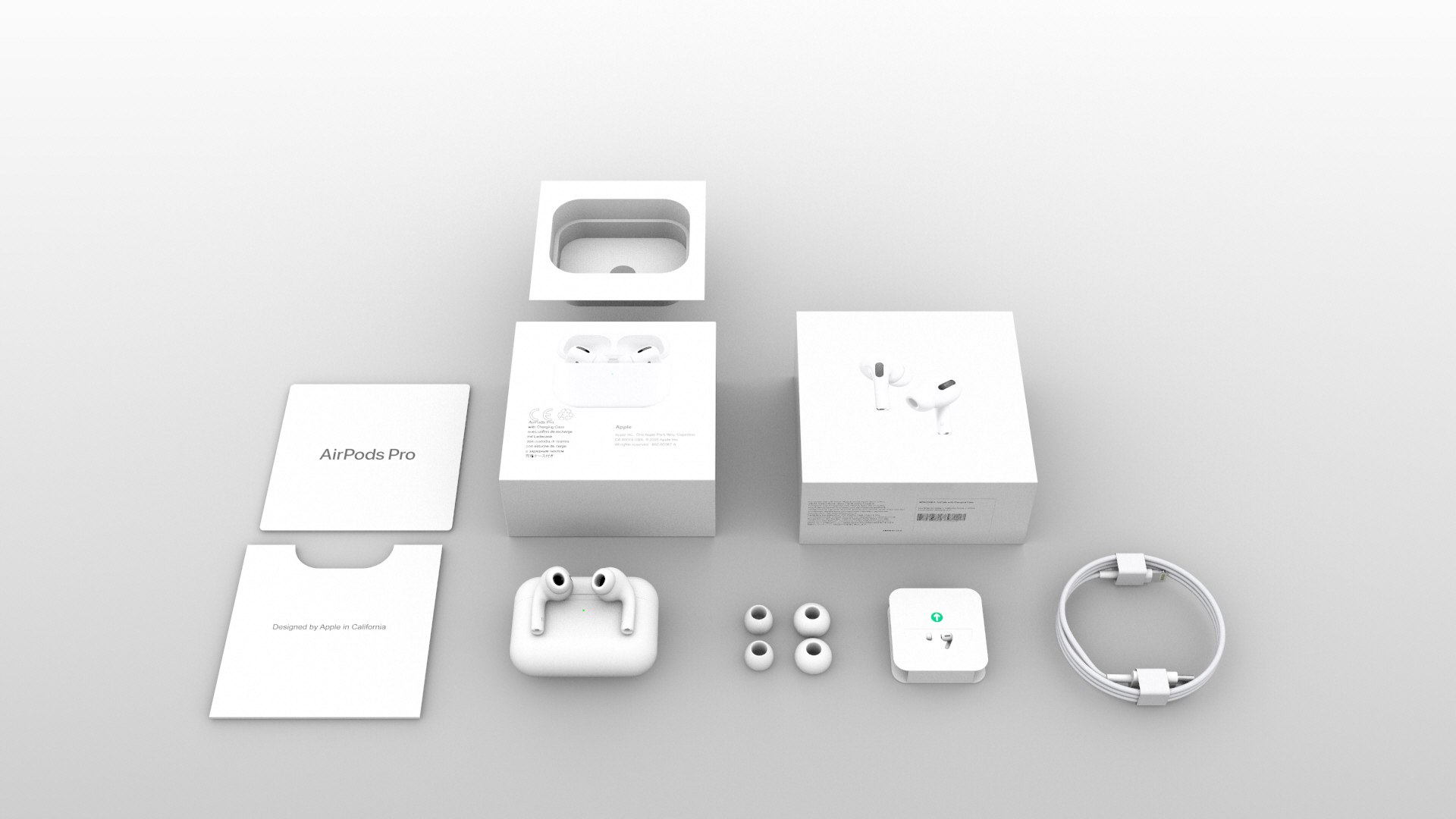 3D Model Airpods Pro Box And Unboxing - TurboSquid 1779152