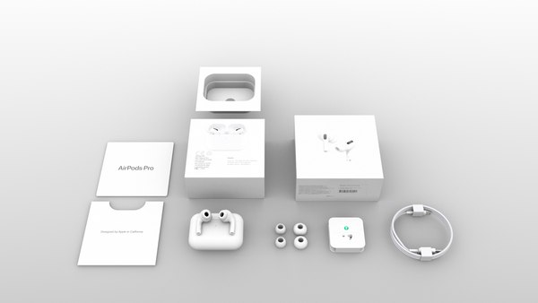 3D model Airpods pro box and unboxing - TurboSquid 1779152