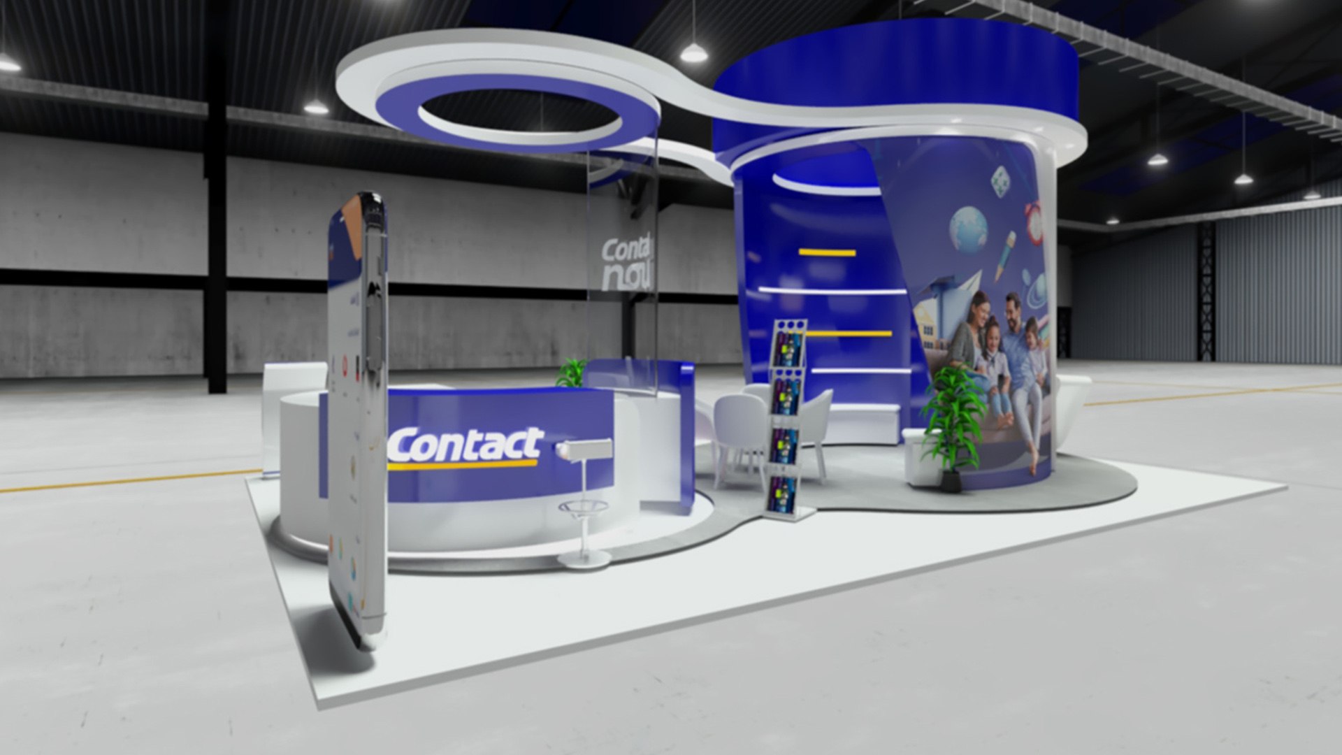 Exhibition Stand Booth 3D Model - TurboSquid 2193560