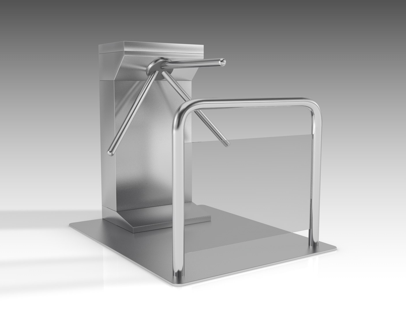 3D turnstile turn stile model - TurboSquid 1216388