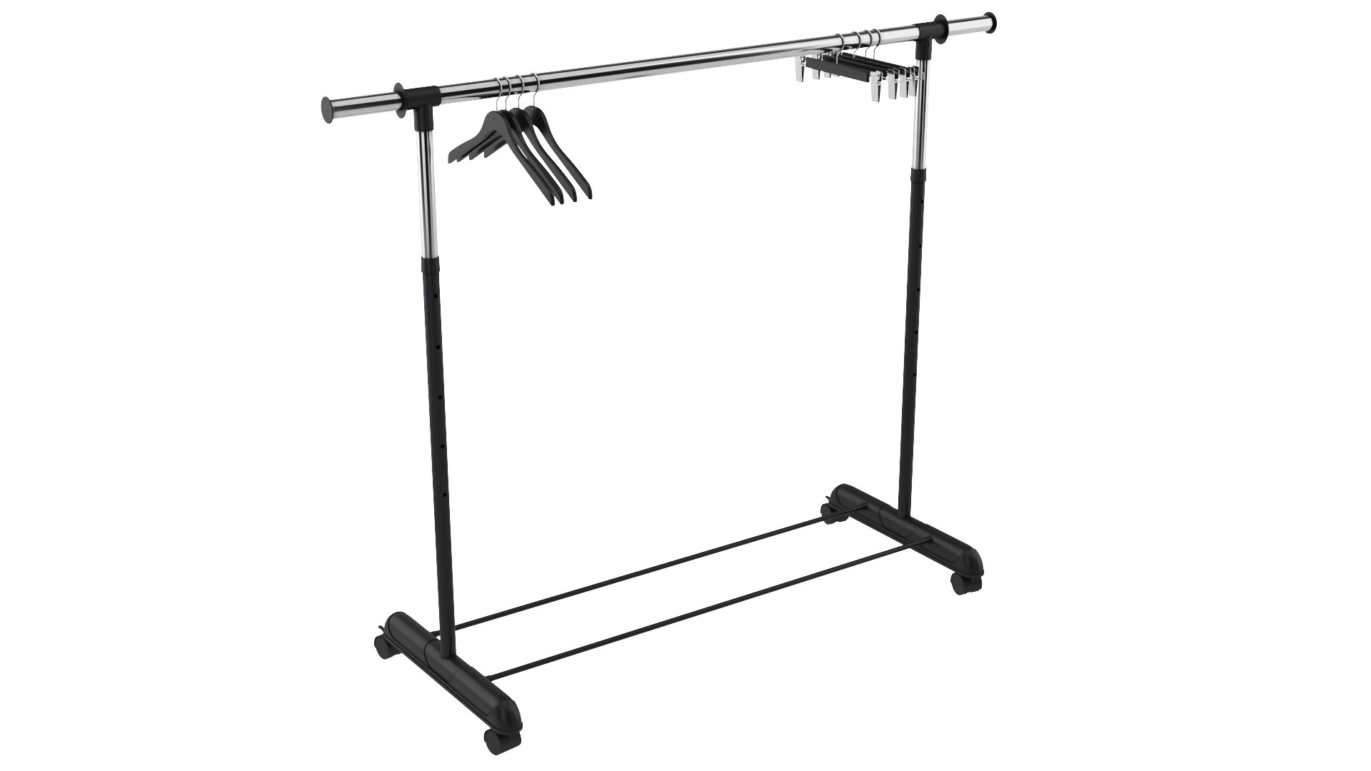 3D Clothes Rack - TurboSquid 1845127