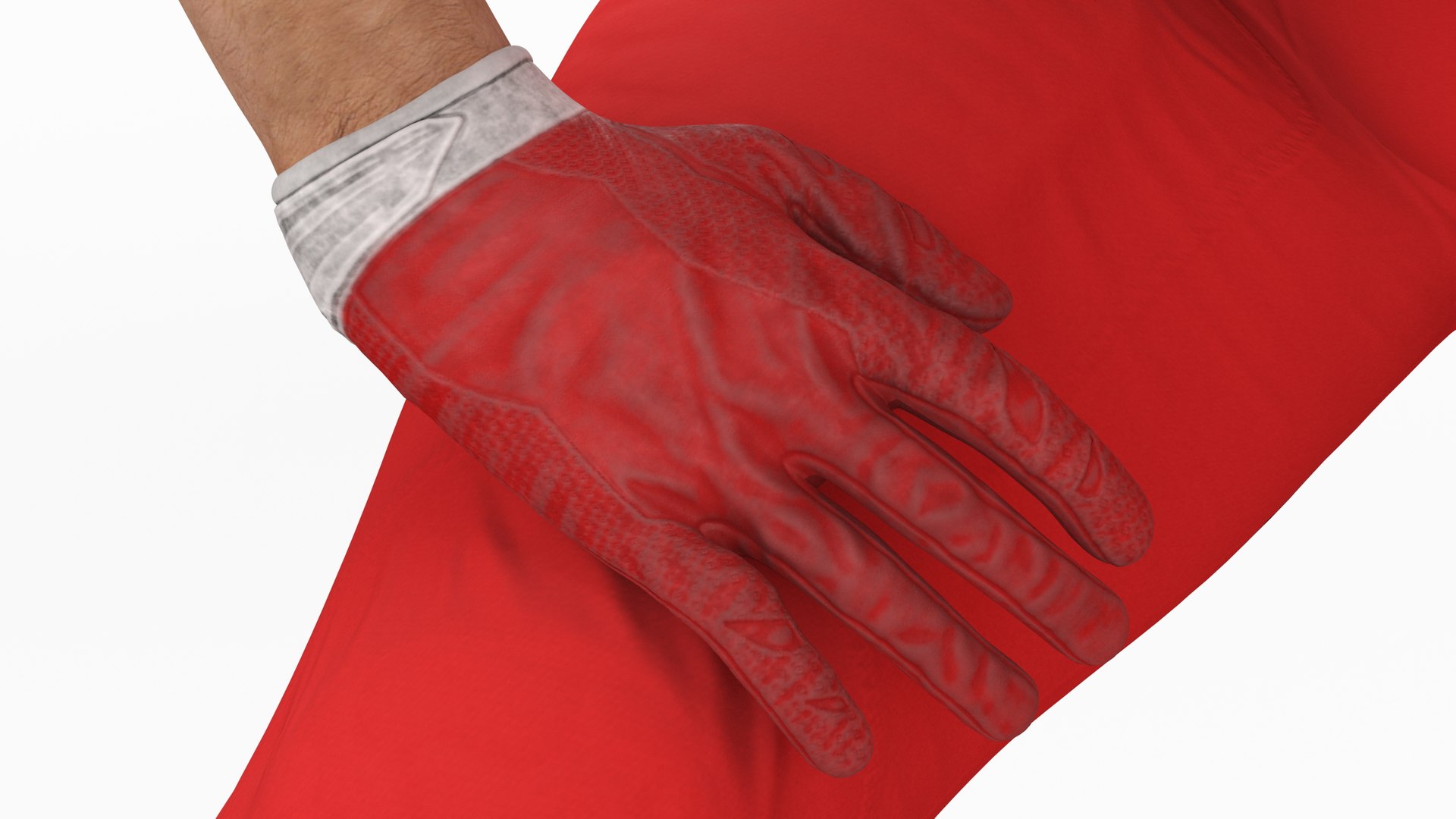 3D Crouching American Football Player Red Uniform - TurboSquid 2091895