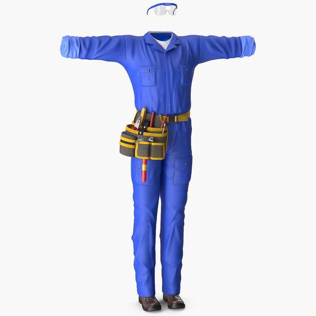 3D Electrician Clothes Model - TurboSquid 1601957