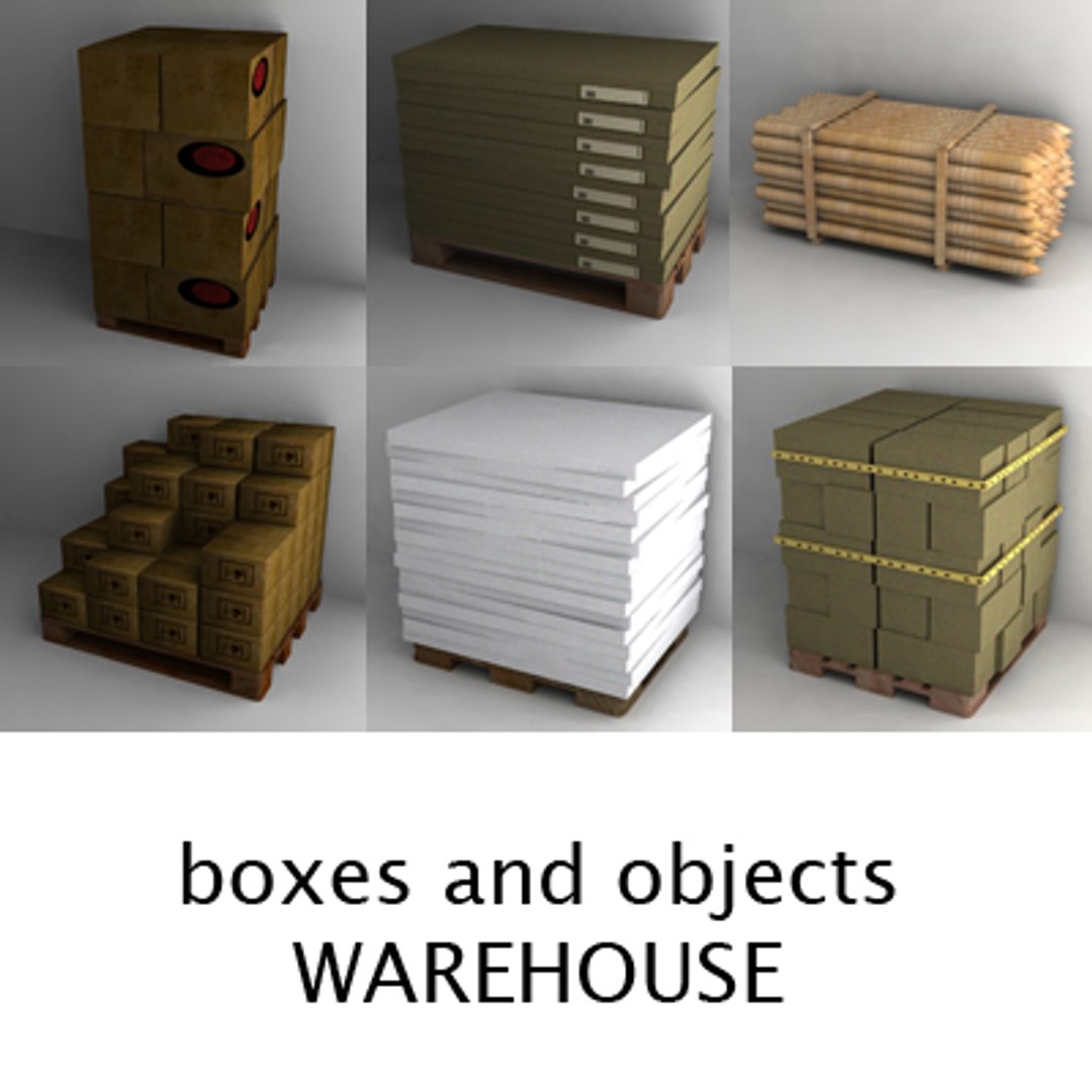 Warehouse Objects 3d Obj