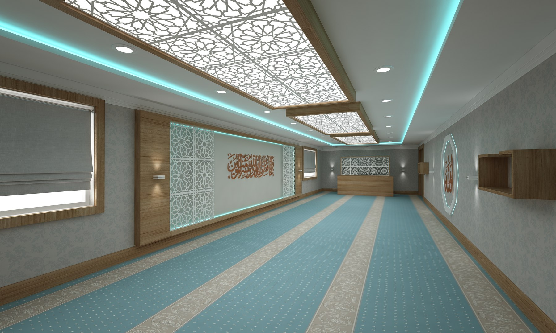 Masjid Interior Model - TurboSquid 2357577