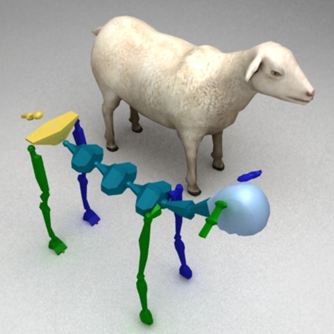 3dsmax Rigged Sheep