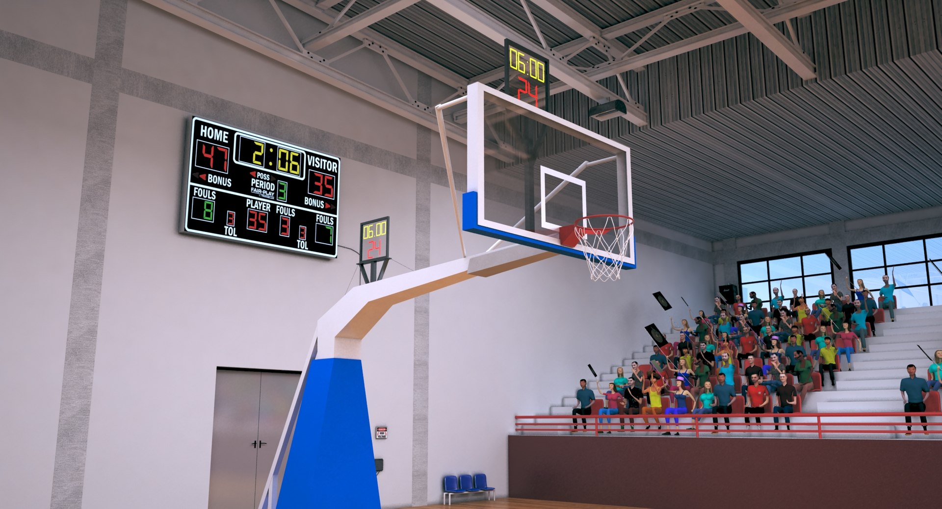 3D Basketball Basket Ball Model - TurboSquid 1408881