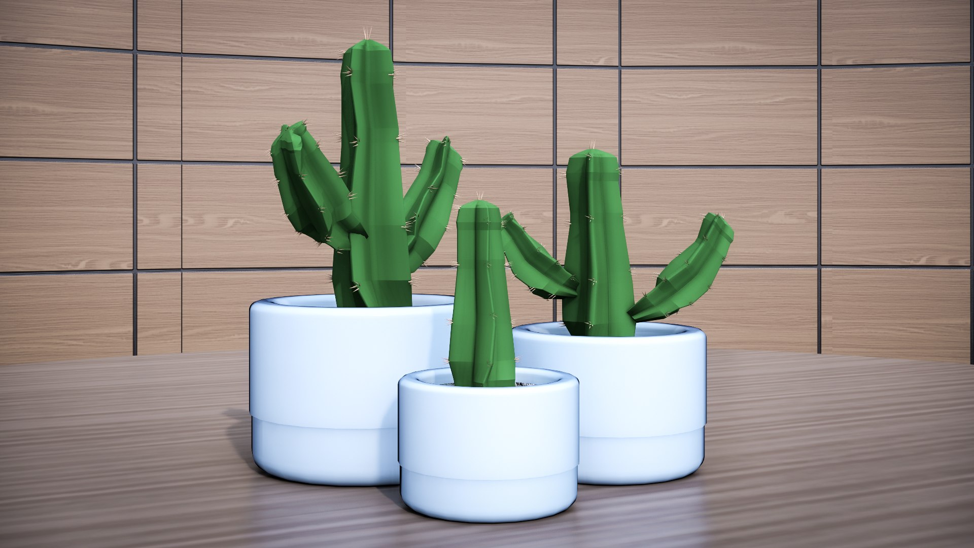 3D Cactus in a pot - TurboSquid 2105986