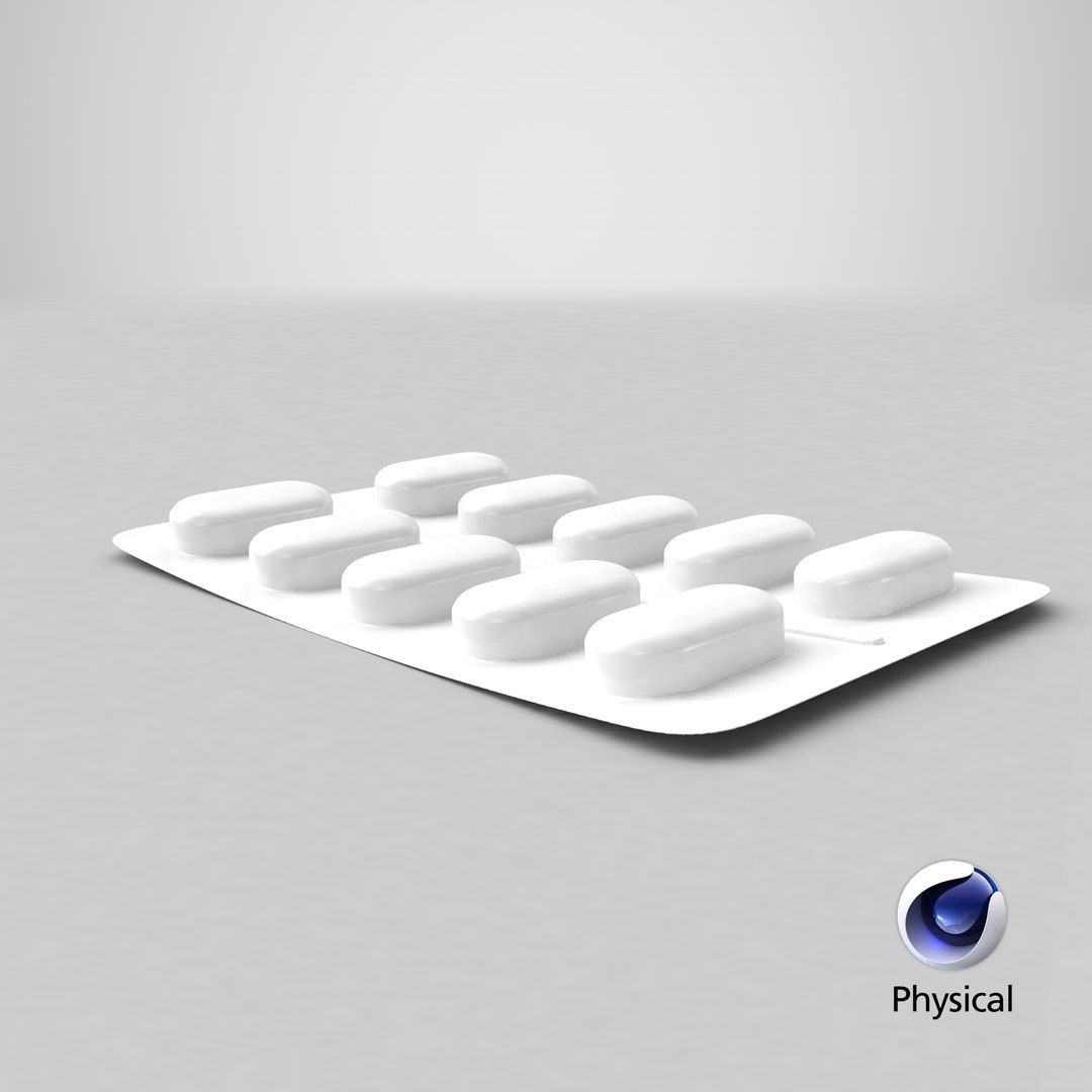 Blister Pills Pack 09 3D Model - TurboSquid 2165861