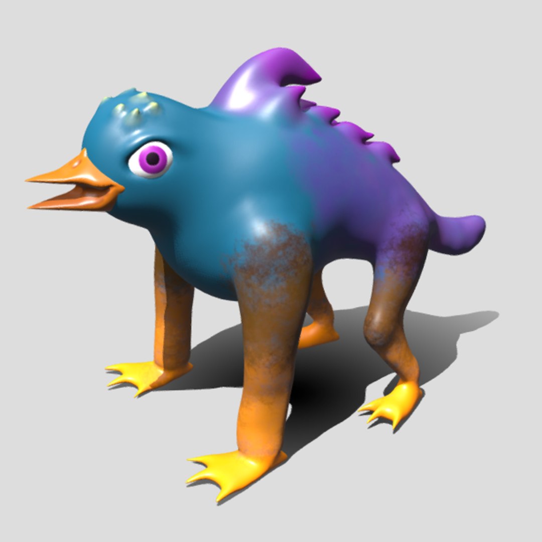 3D Penguin Monster - TurboSquid 2014824