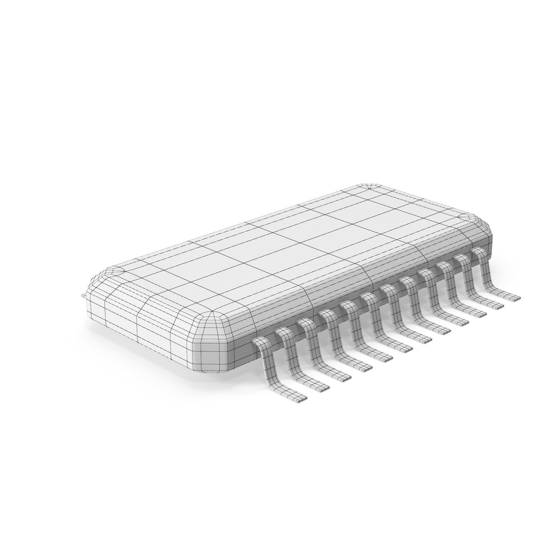 3D Microchip 2 - TurboSquid 2139000