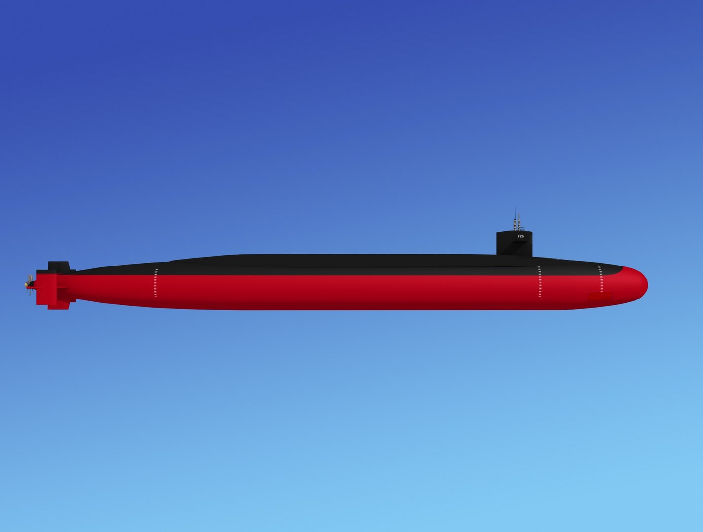 3d Ssgn Ohio Class Submarines Model