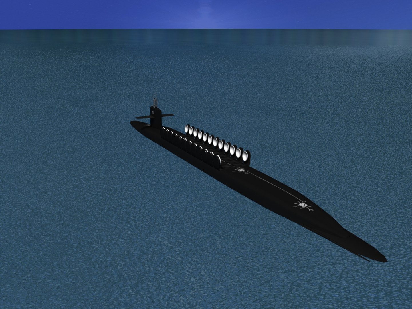3d Ssgn Ohio Class Submarines Model
