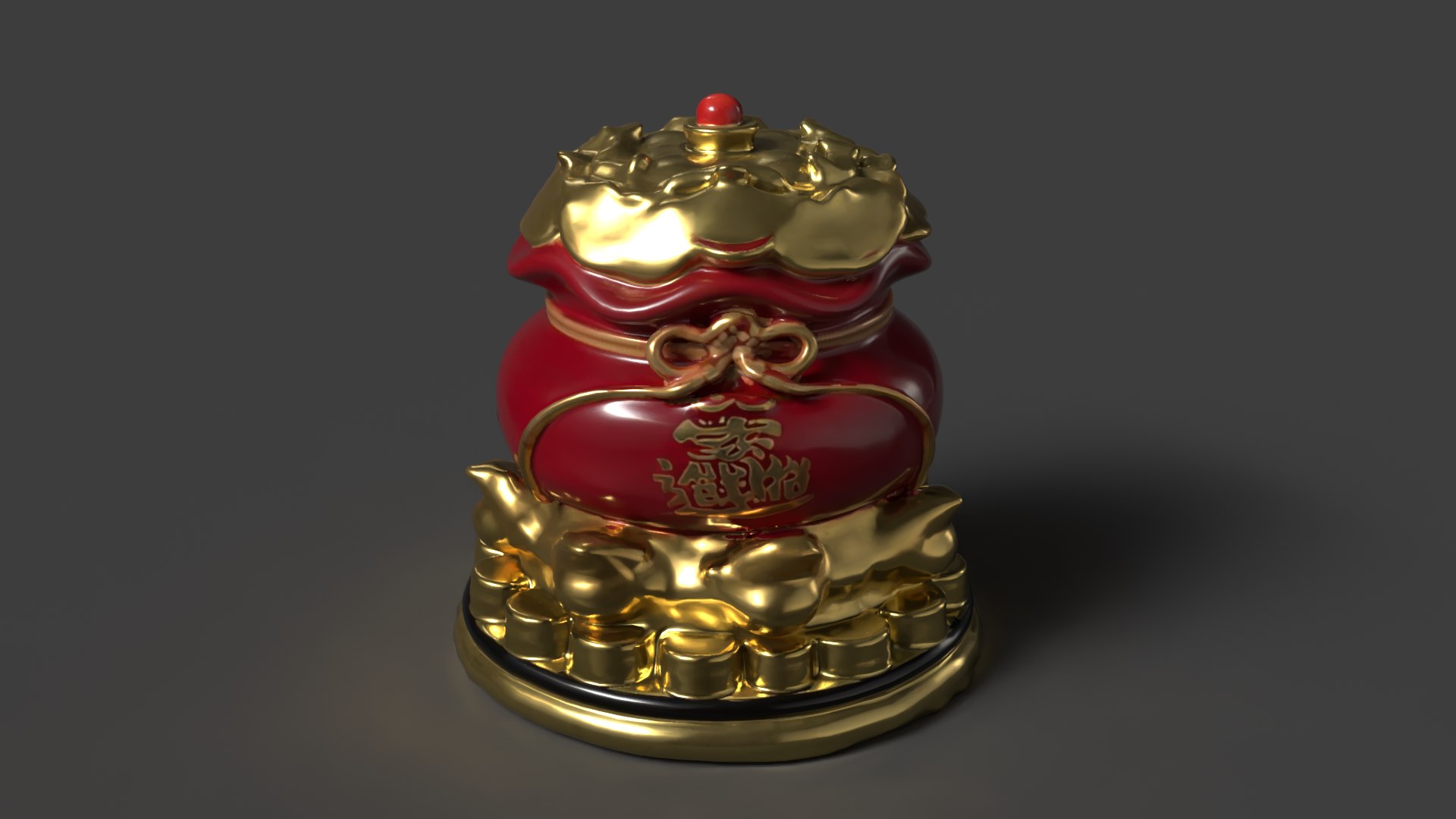 Chinese Money Bag 3D Model - TurboSquid 2312329