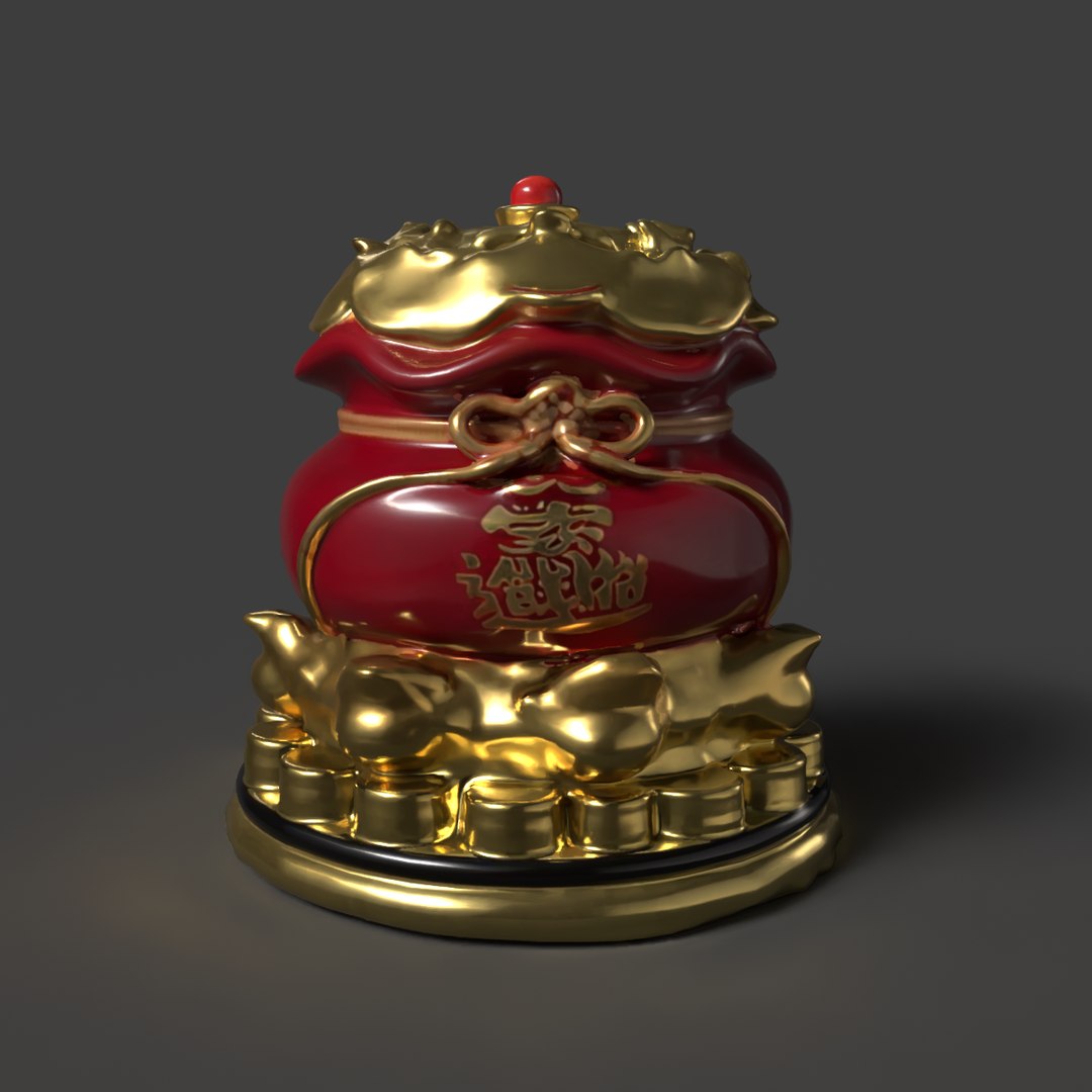Chinese Money Bag 3D Model - TurboSquid 2312329