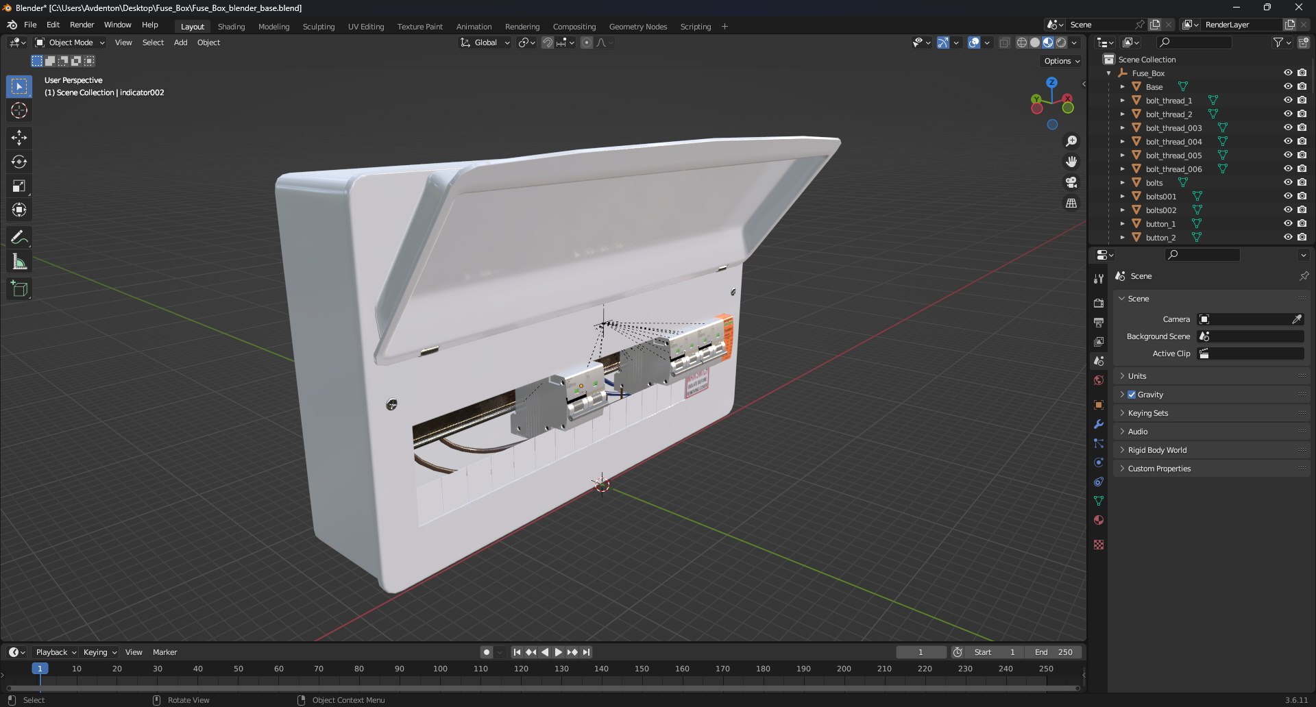 3D Fuse Box - TurboSquid 2279826