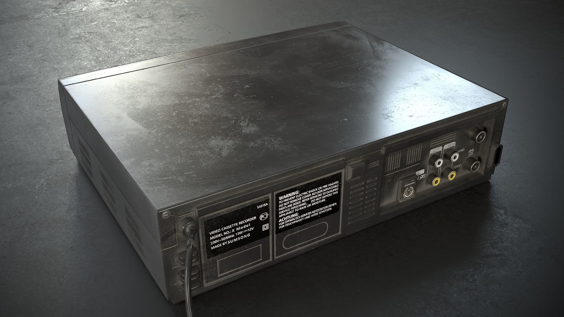 Video Player VCR VHS 3D Model - TurboSquid 2004841