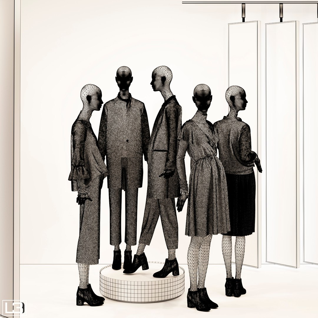 Fashion Store Mannequins Zara 3D Model - TurboSquid 1642402