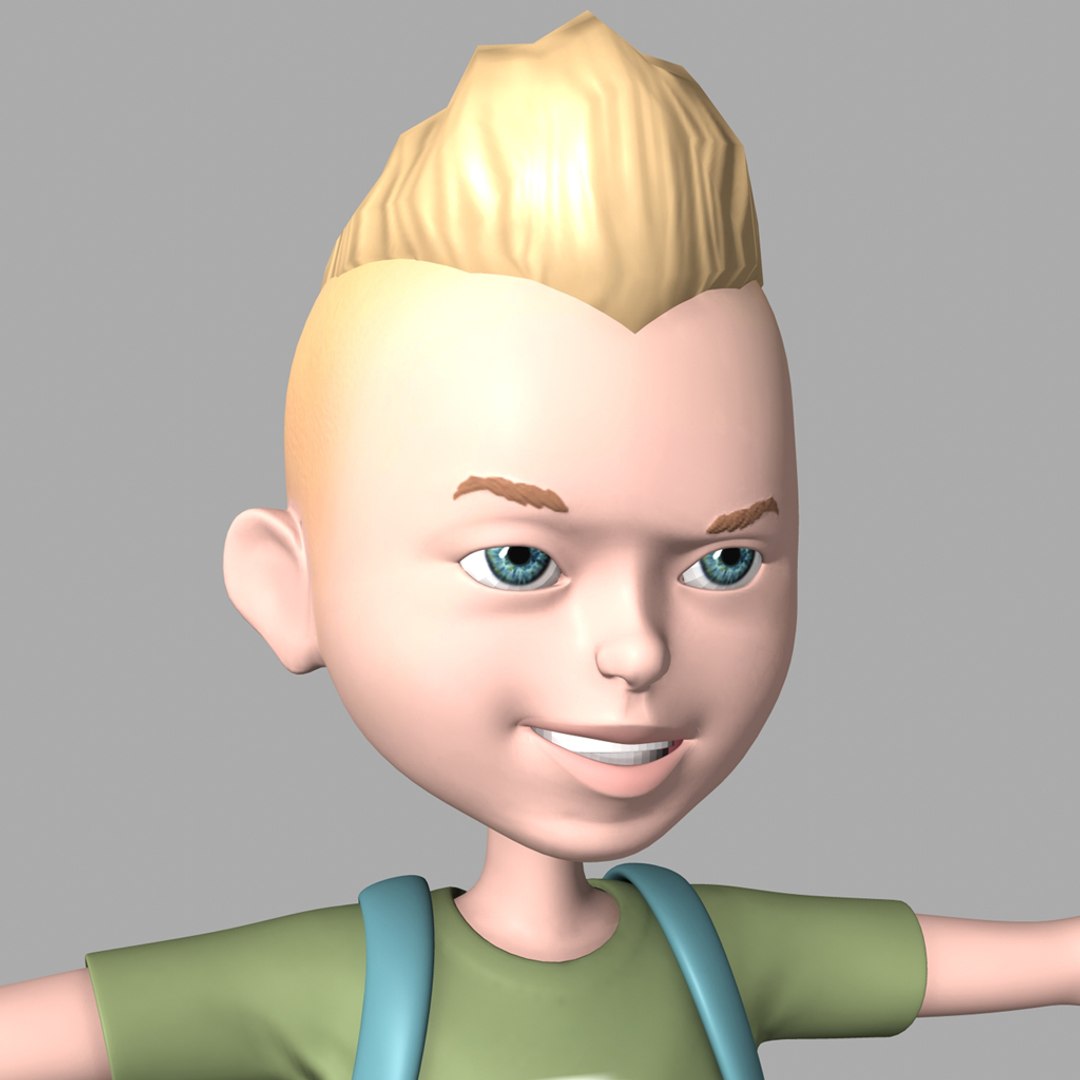 Boy Cartoon Obj