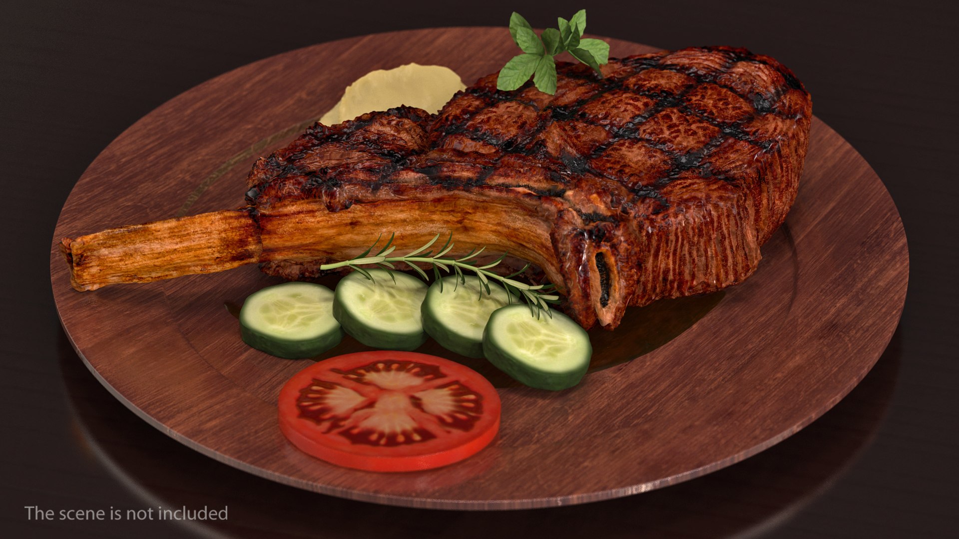 Bbq Beef Ribeye Steak 3D Model - TurboSquid 1409154