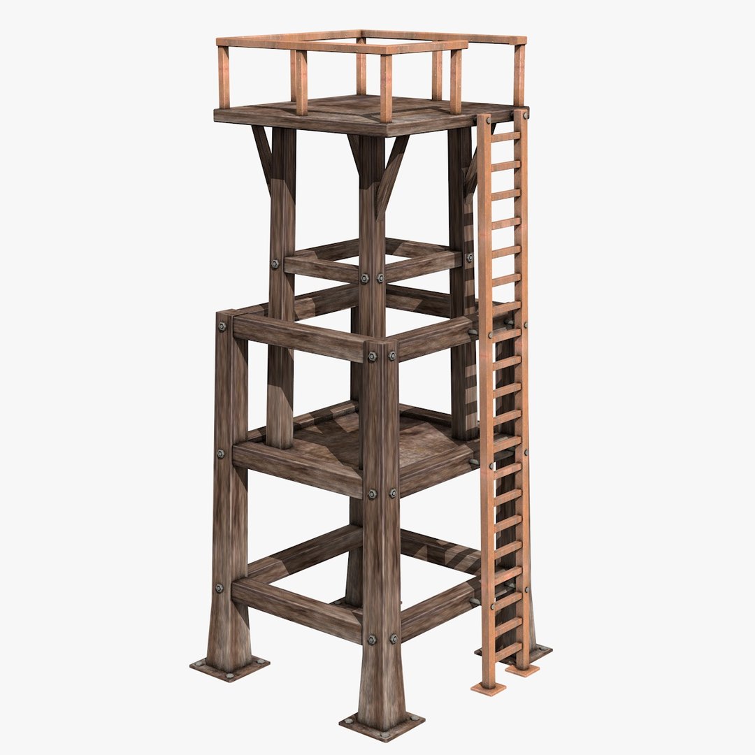 Wooden Tower 3d Model