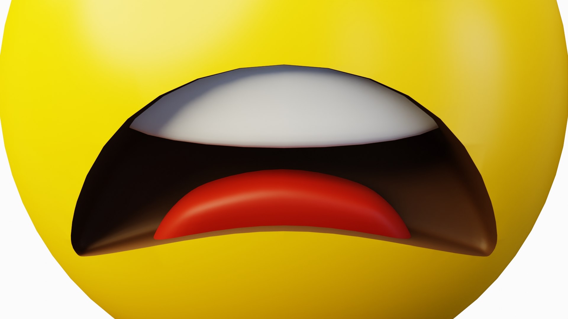 Exhausted or Weary Emoticon Emoji or Smiley model - TurboSquid 2114153