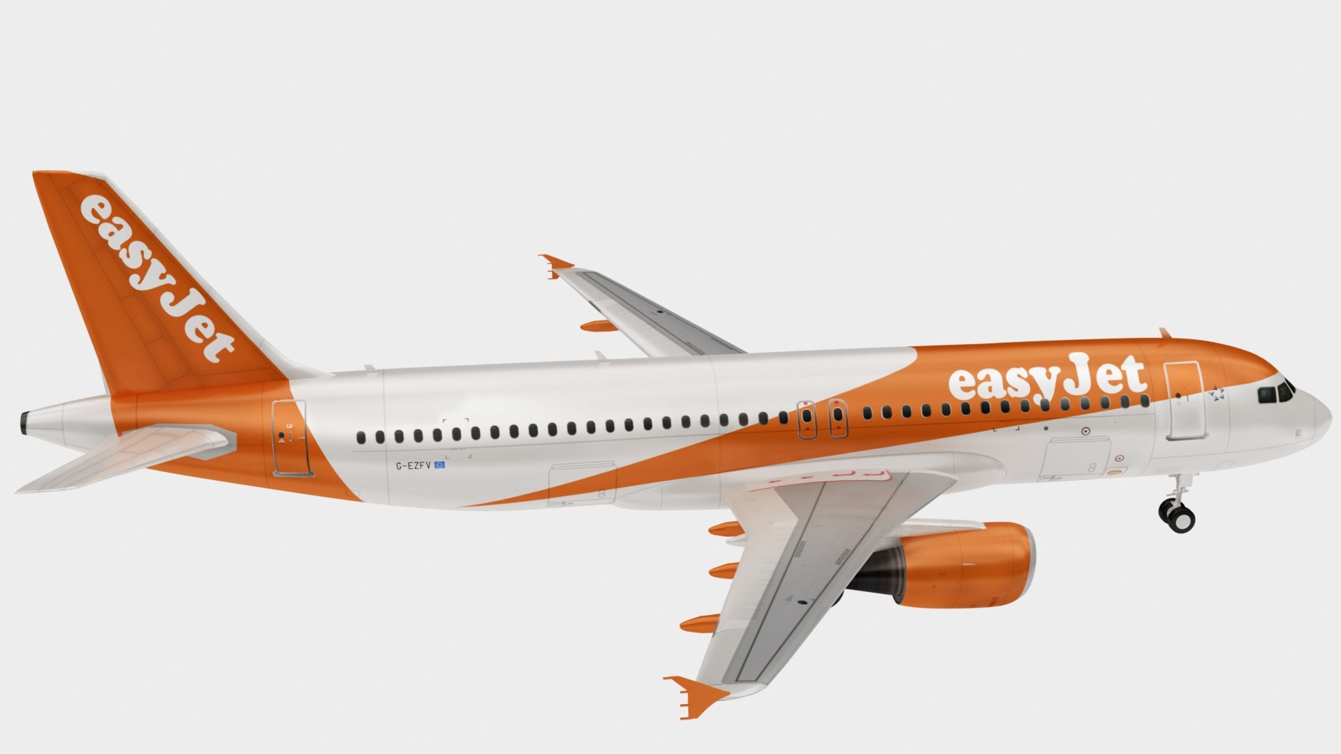 Airbus Easy Jet 3D Model - TurboSquid 1476000