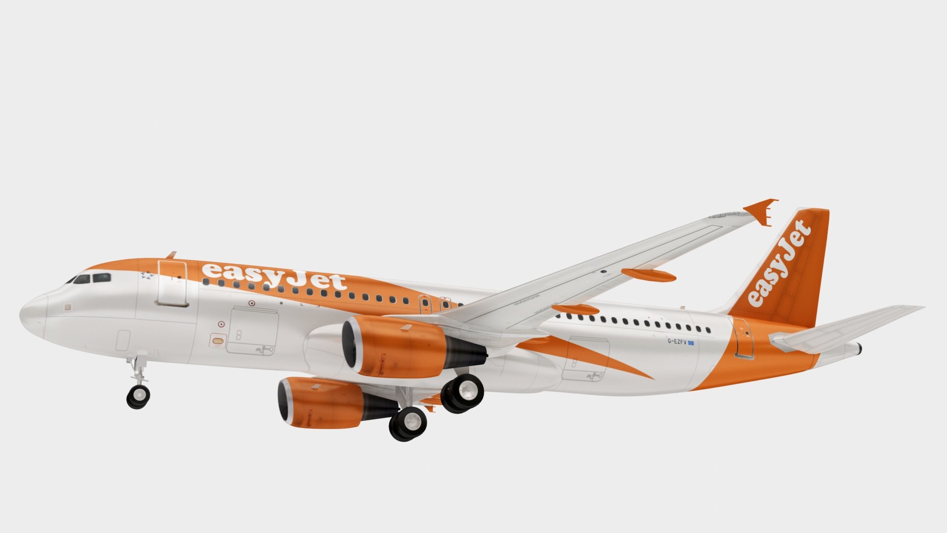 Airbus Easy Jet 3D Model - TurboSquid 1476000