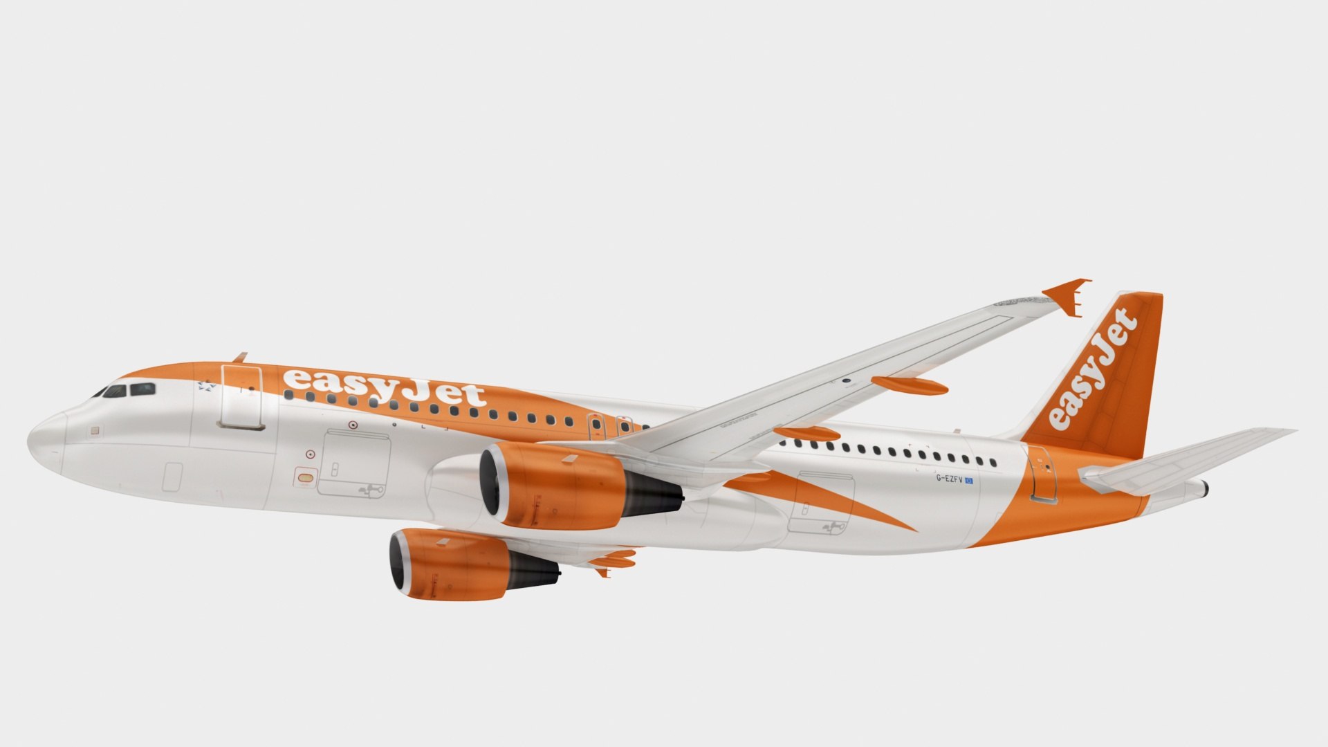 Airbus Easy Jet 3D Model - TurboSquid 1476000