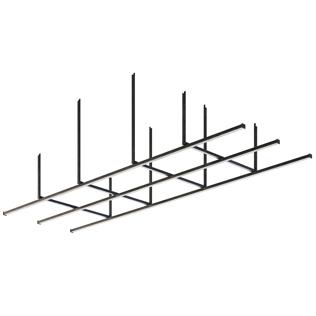 Factory Ceiling Beams 3D Model - TurboSquid 2255243