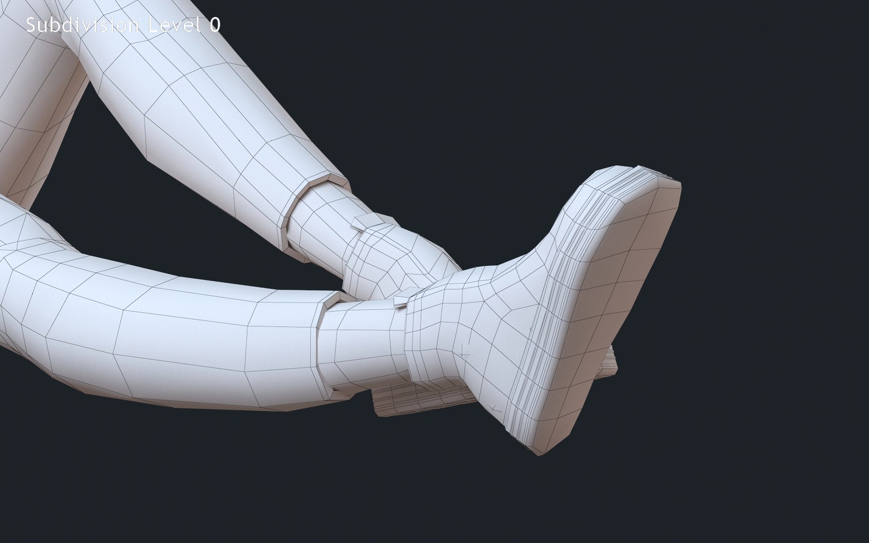 Cartoon Girl Blonde Casual Sitting Pink 3D Model - TurboSquid 2271180