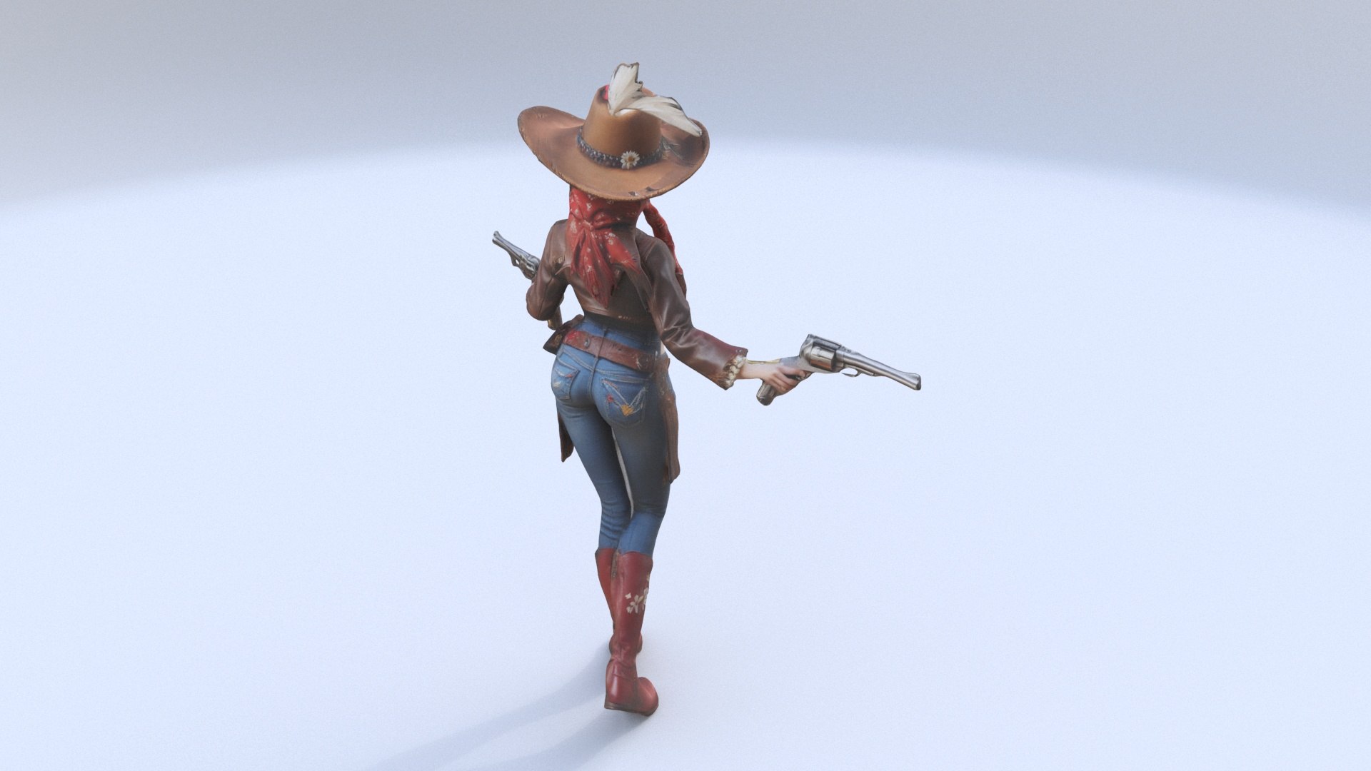 3D 6 3D Model Of Cowboys Collection Model - TurboSquid 2335068