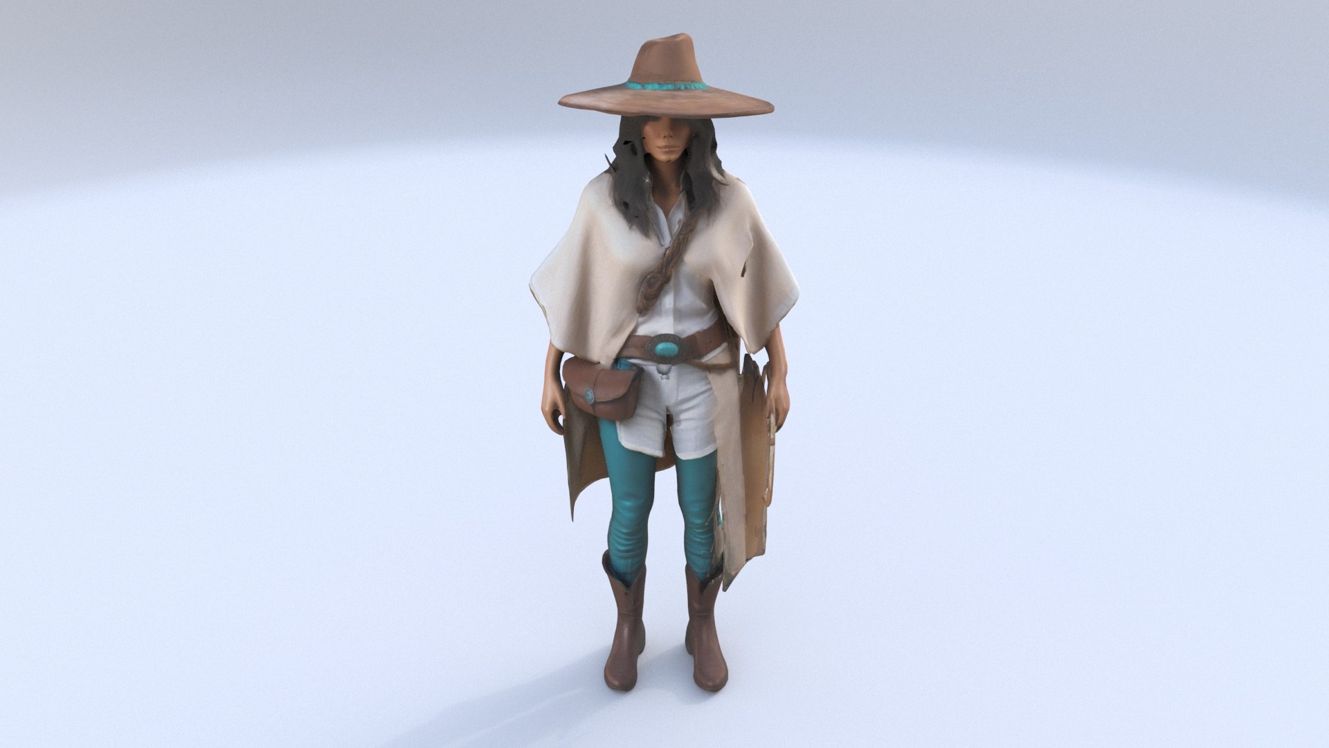 3D 6 3D Model Of Cowboys Collection Model - TurboSquid 2335068