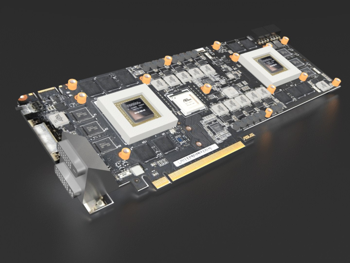 Free Graphics Card Mars 760 3d Model