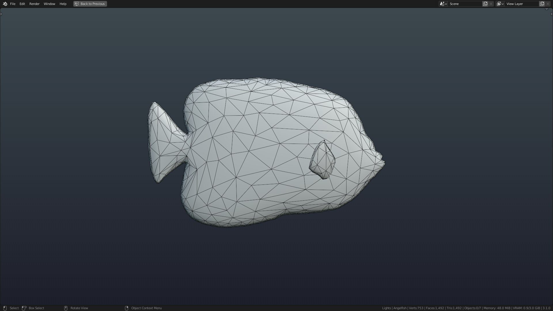 3D Low Poly Angelfish Rigged With Realistic Texture Model - TurboSquid ...