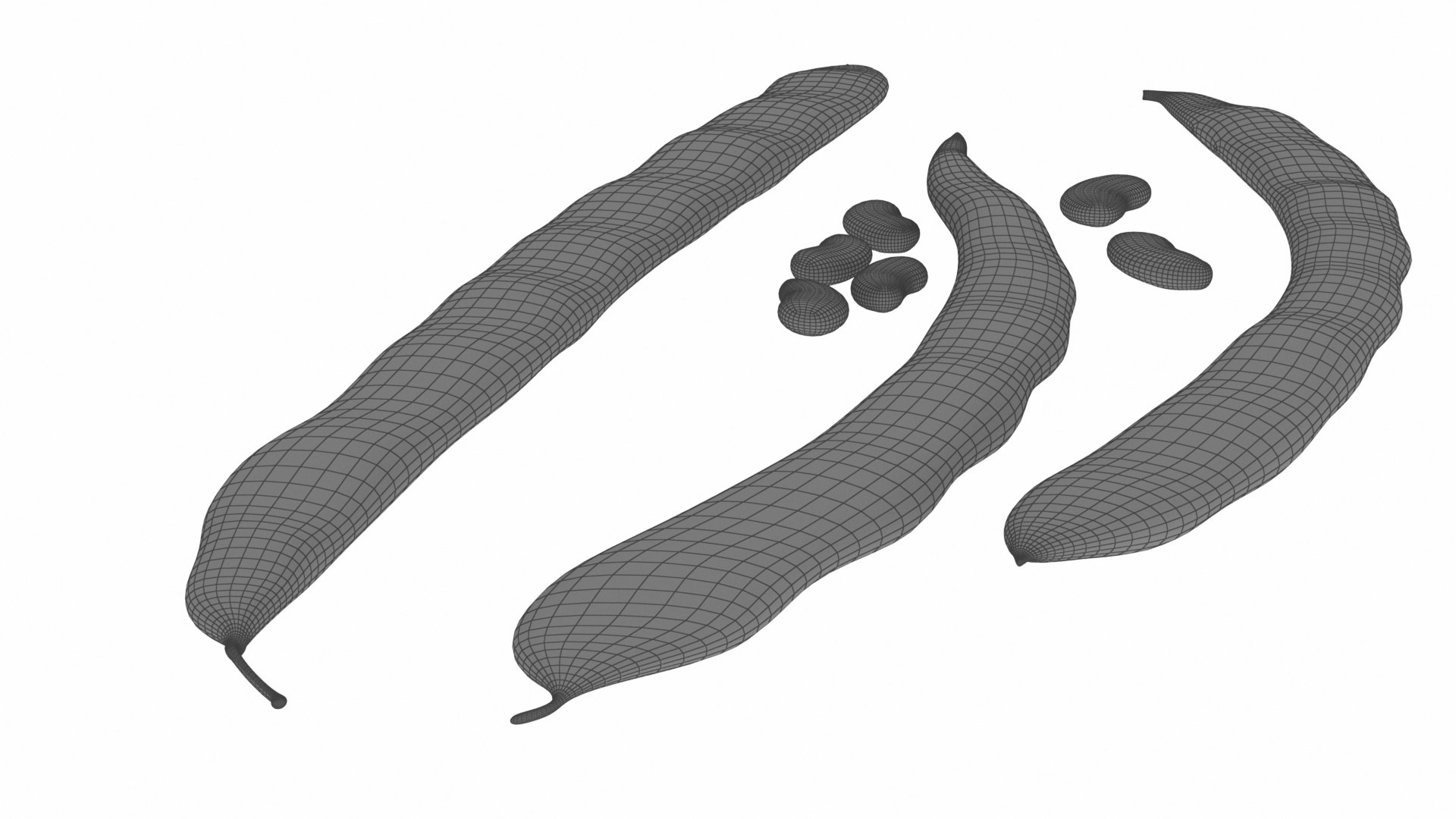 Green Beans Model - TurboSquid 1544316