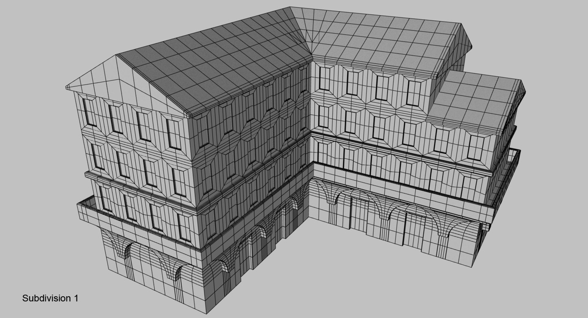 Roman Insula 3d Model